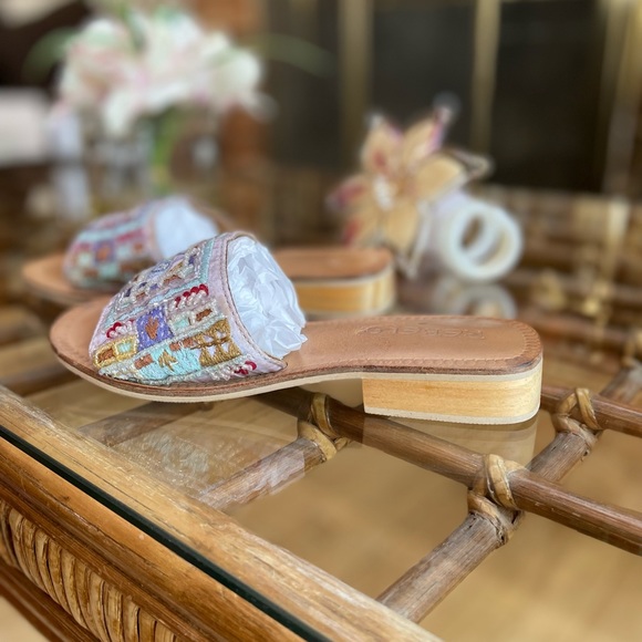 rebels | Shoes | Rebel Beaded Slipon Sandals | Poshmark